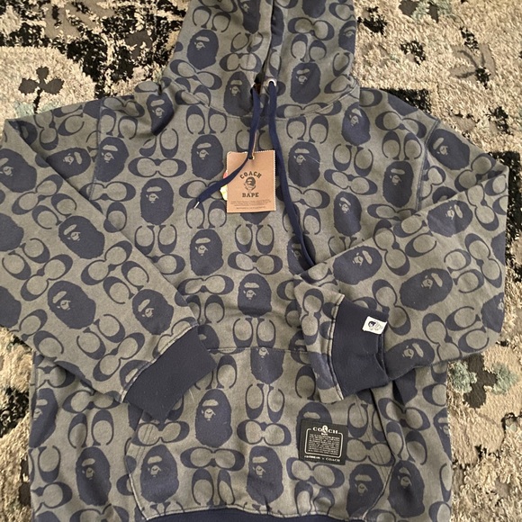 Coach | Sweaters | Coach X Bape Collab New Still Tags And All Etc Shorts And Hoodie | Poshmark